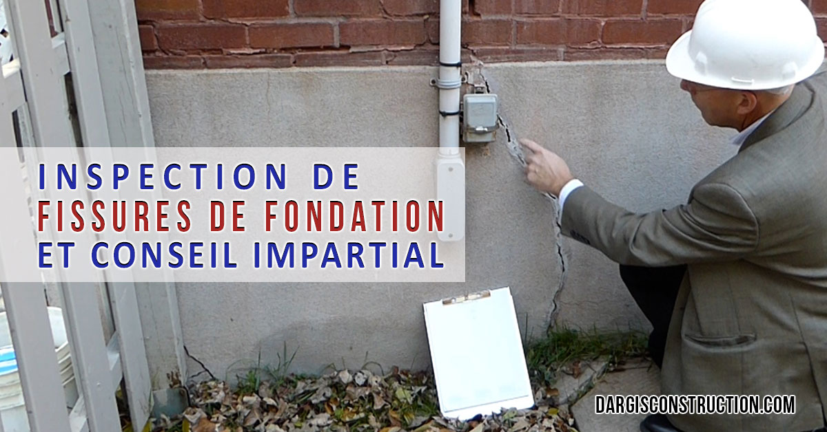 Inspection de Fissures Fondation Ingénieur Conseil Structure