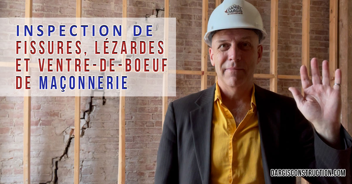 Inspection fissures lézardes maçonnerie ingénieur structure